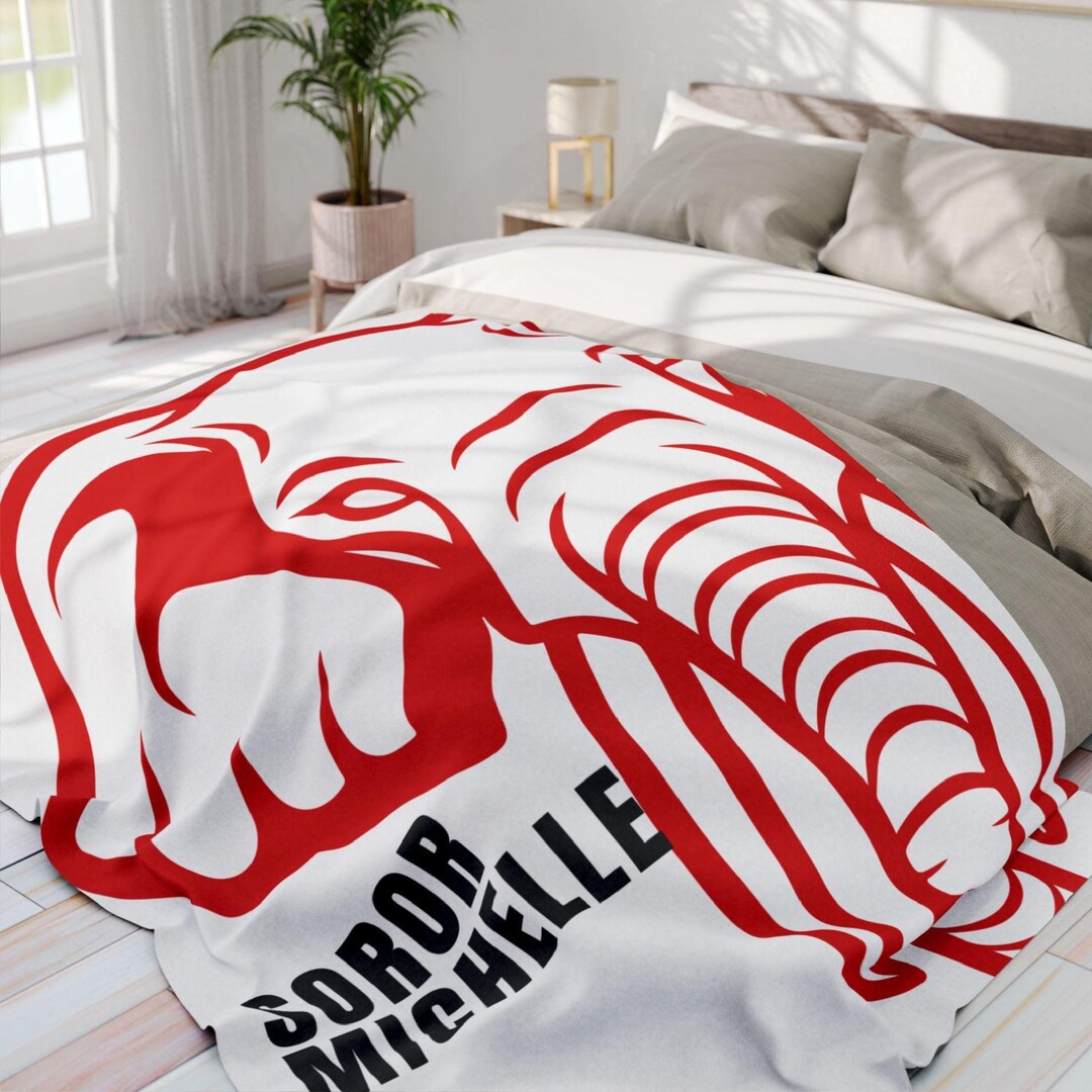 Personalized Crimson and Cream Sorority Sherpa Blanket: Custom Greek ...