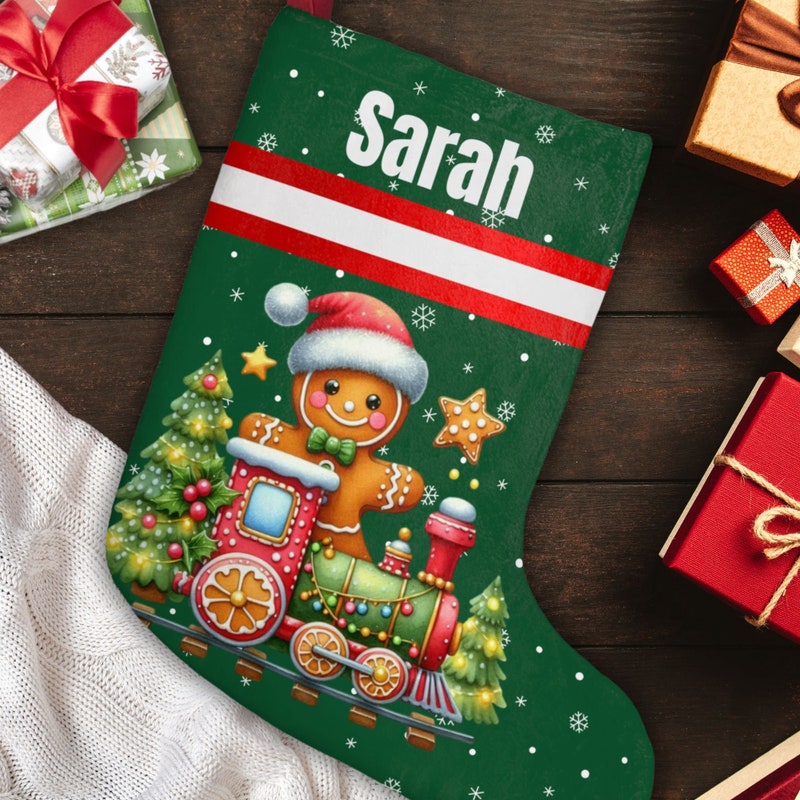 Gingerbread Stocking - Etsy