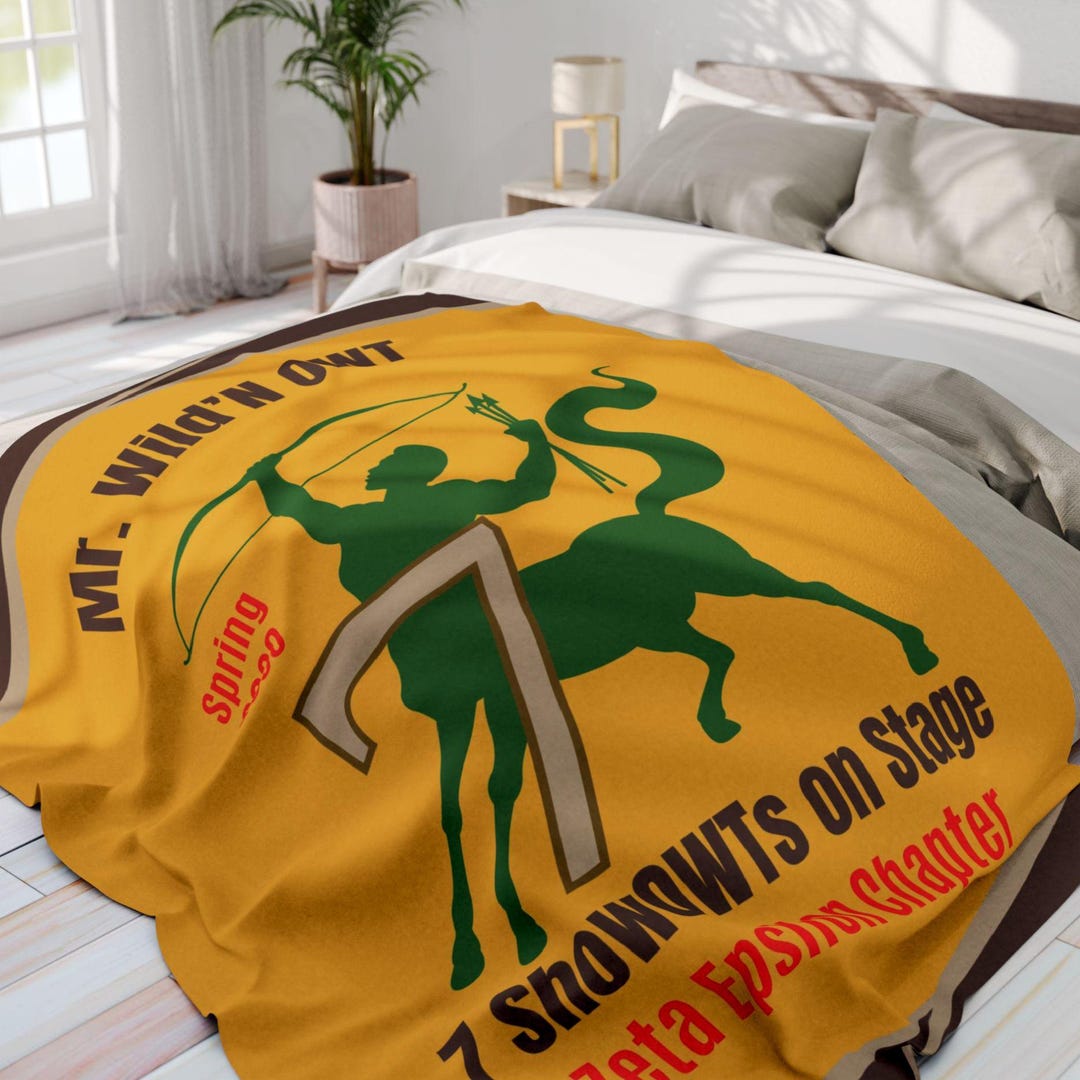 Custom Iota Centaur Fraternity Sherpa Fleece Blanket: Personalized Frat ...