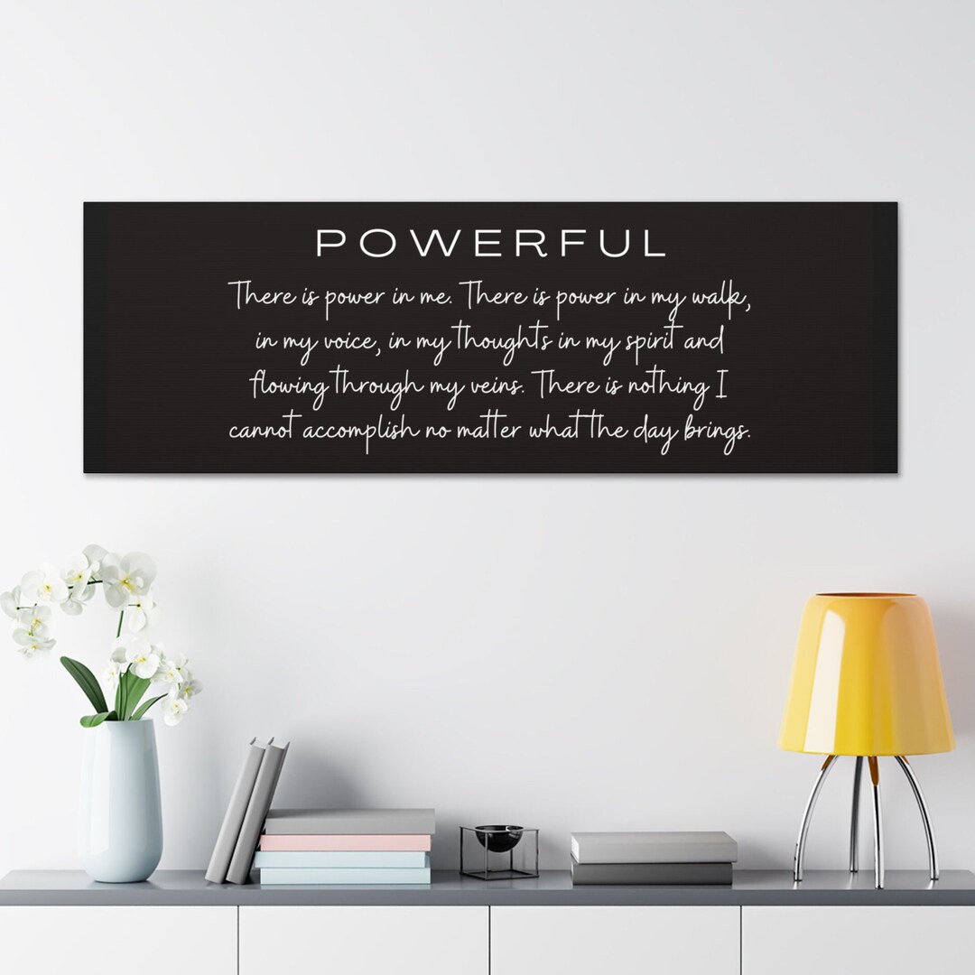 Black Canvas Modern Wall Art for Home or Office Positive Vibes Only ...