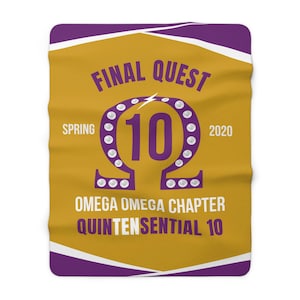 Custom Omega Fraternity Blanket: Personalized Sherpa Fleece Blanket ...