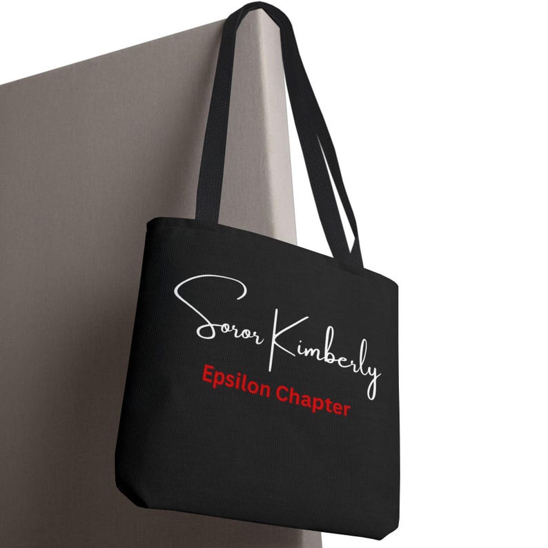 Crimson and Cream Sorority Large Tote Bag - Diva Time Gift for Her ...