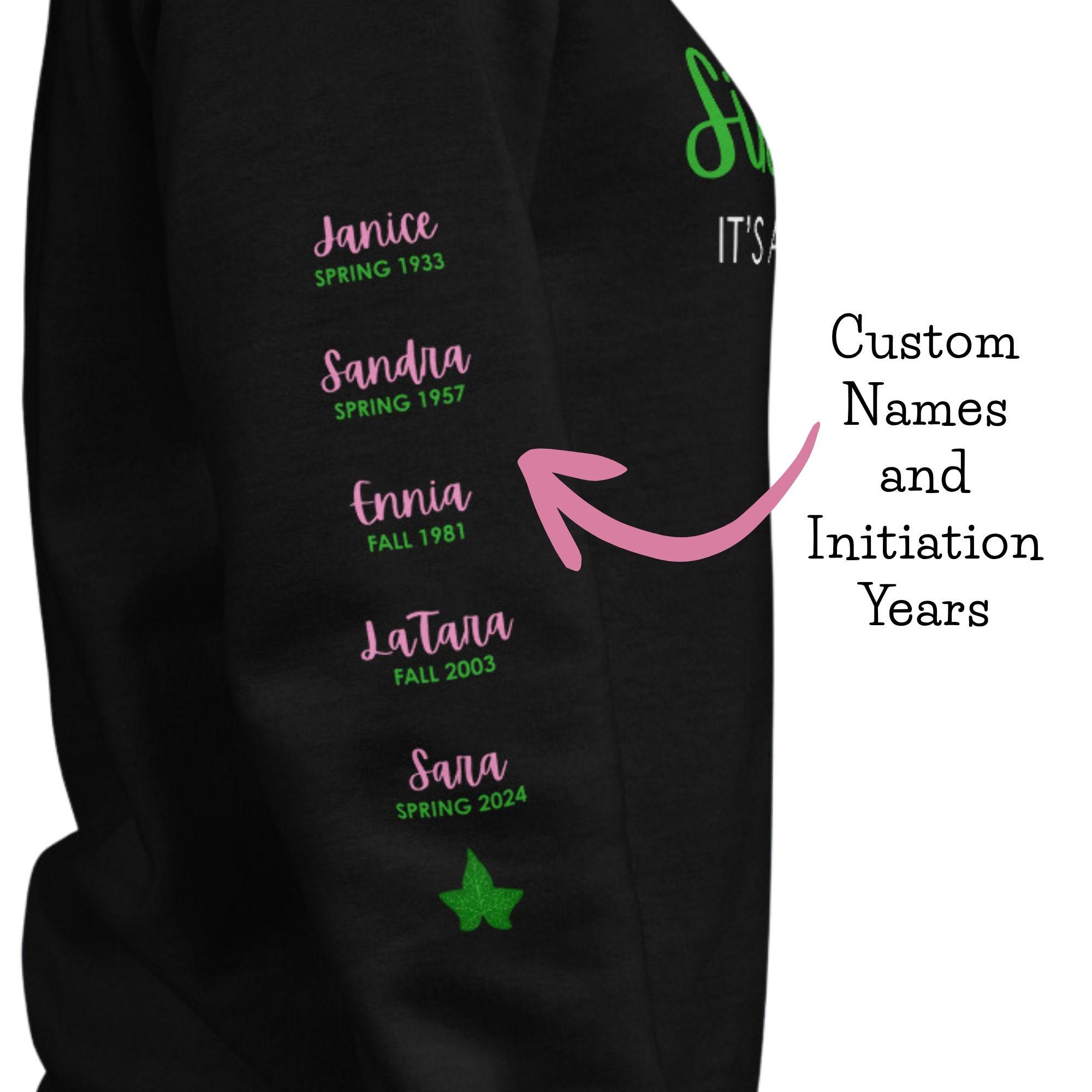 Personalized Sorority Legacy Sweatshirt | Custom Sleeve With Family ...