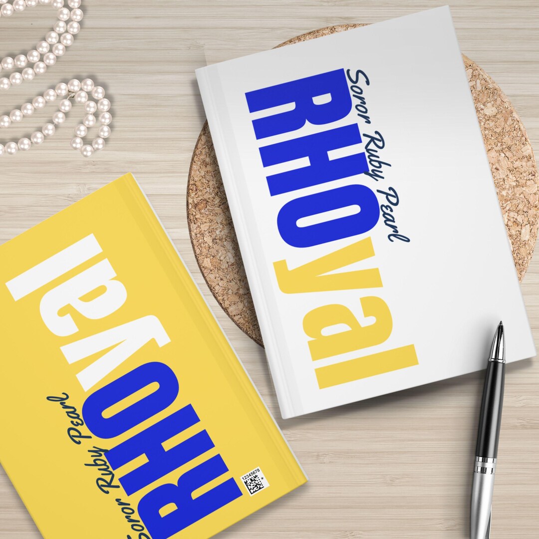 Blue and Gold Rhoyal Personalized Sorority Notebook Journal – Custom ...