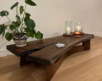 Stunning Live Edge Walnut Coffee Table - Etsy