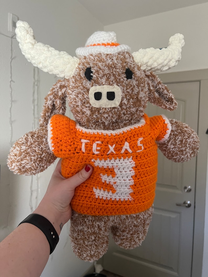 Crochet UT Bevo Stuffed Animal - Etsy