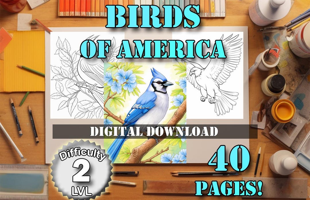 Birds of America Printable Coloring Pages of North American Birds ...