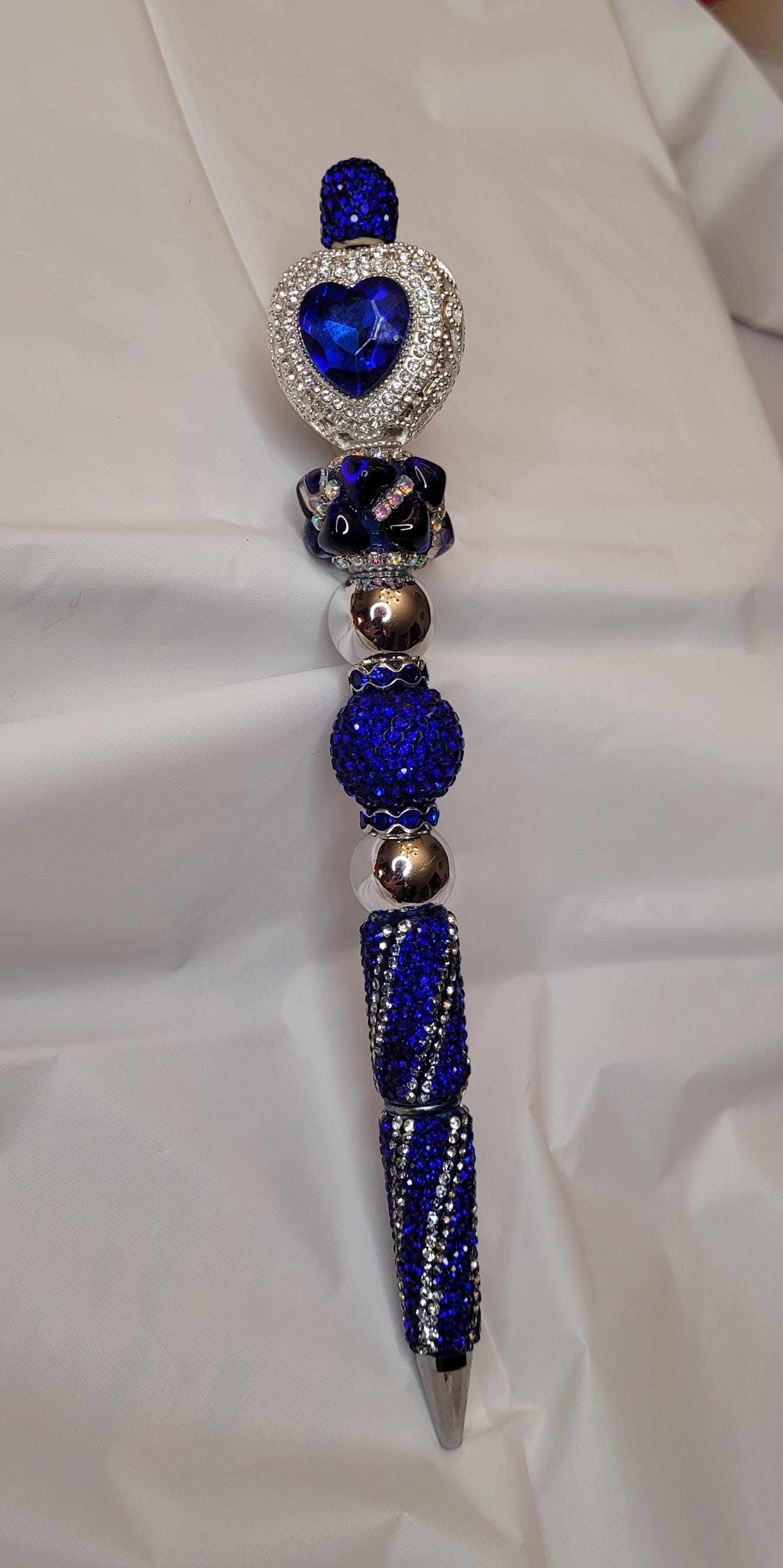 Heart of the Ocean Look Extended Bead Pens - Lots of Bling! - Etsy