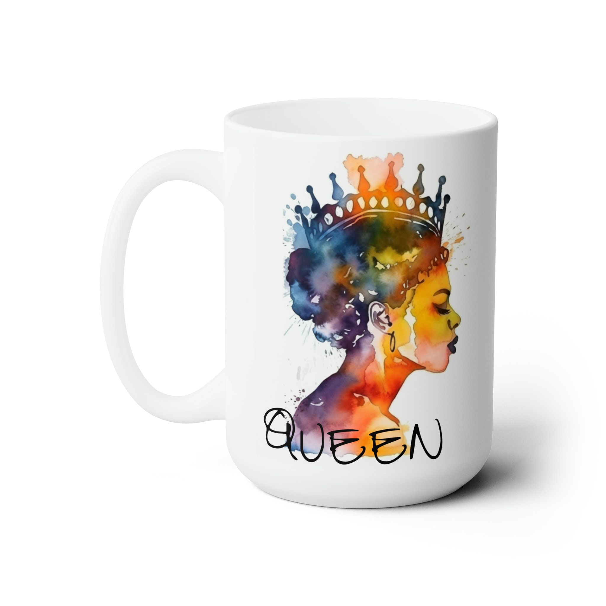 Regal Radiance, Black Girl Magic, Black Women Mug, African Queen, Gift ...