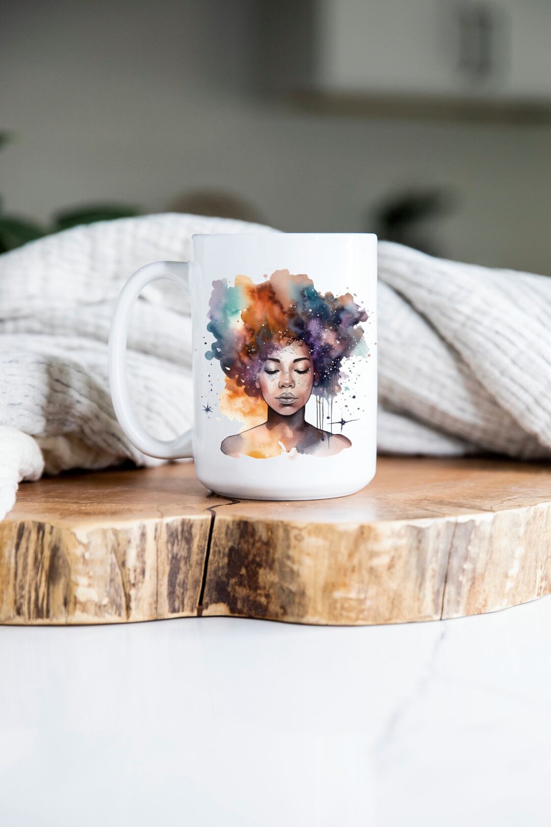 Stellar Beauty, Black Girl Magic, Black Women Mug, Black Girl Birthday ...
