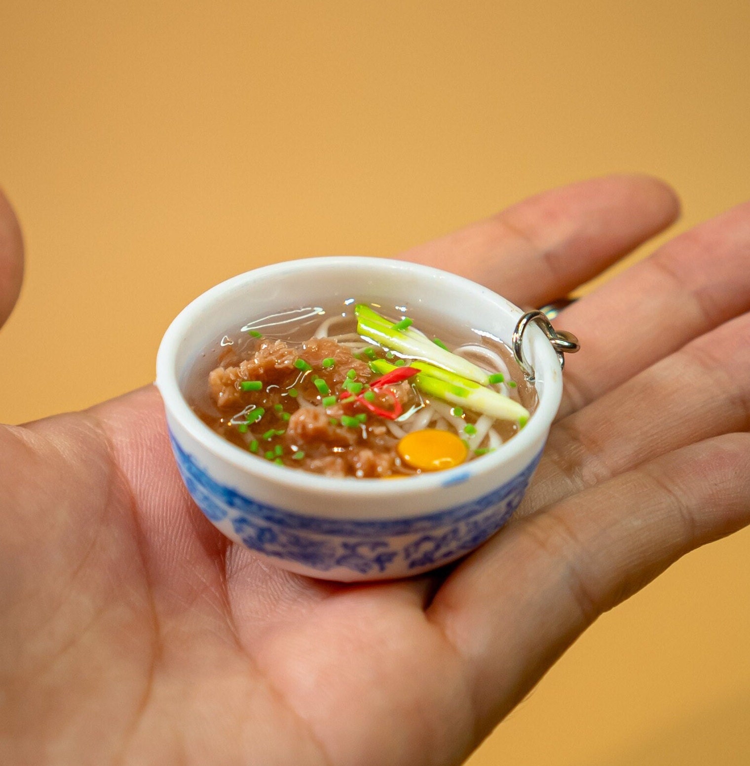 Realistic Pho Bowl Noodle Soup Key Chain/ Cute Vietnamese Noodle Soup ...