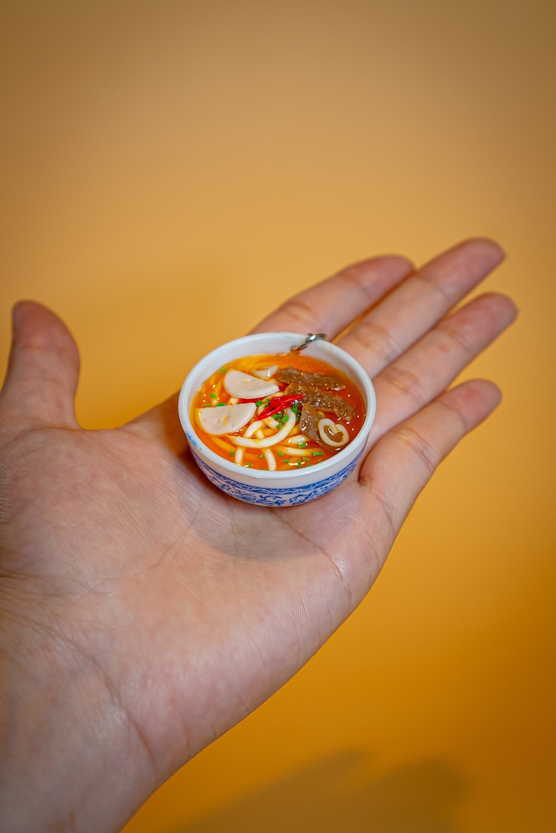 Creative Bun Bo Hue Noodles Bowl Keychain/spicy Vietnamese Beef & Pork ...