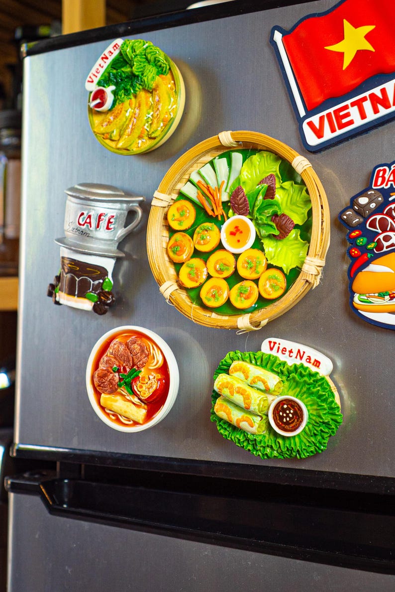 Banh Khot Vietnamese Mini Pancake Food Magnet - Realistic Polymer Clay ...