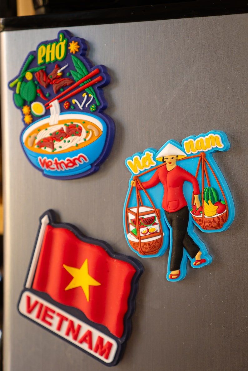 Vietnam Flag Magnet, PVC Souvenir Gift - Etsy