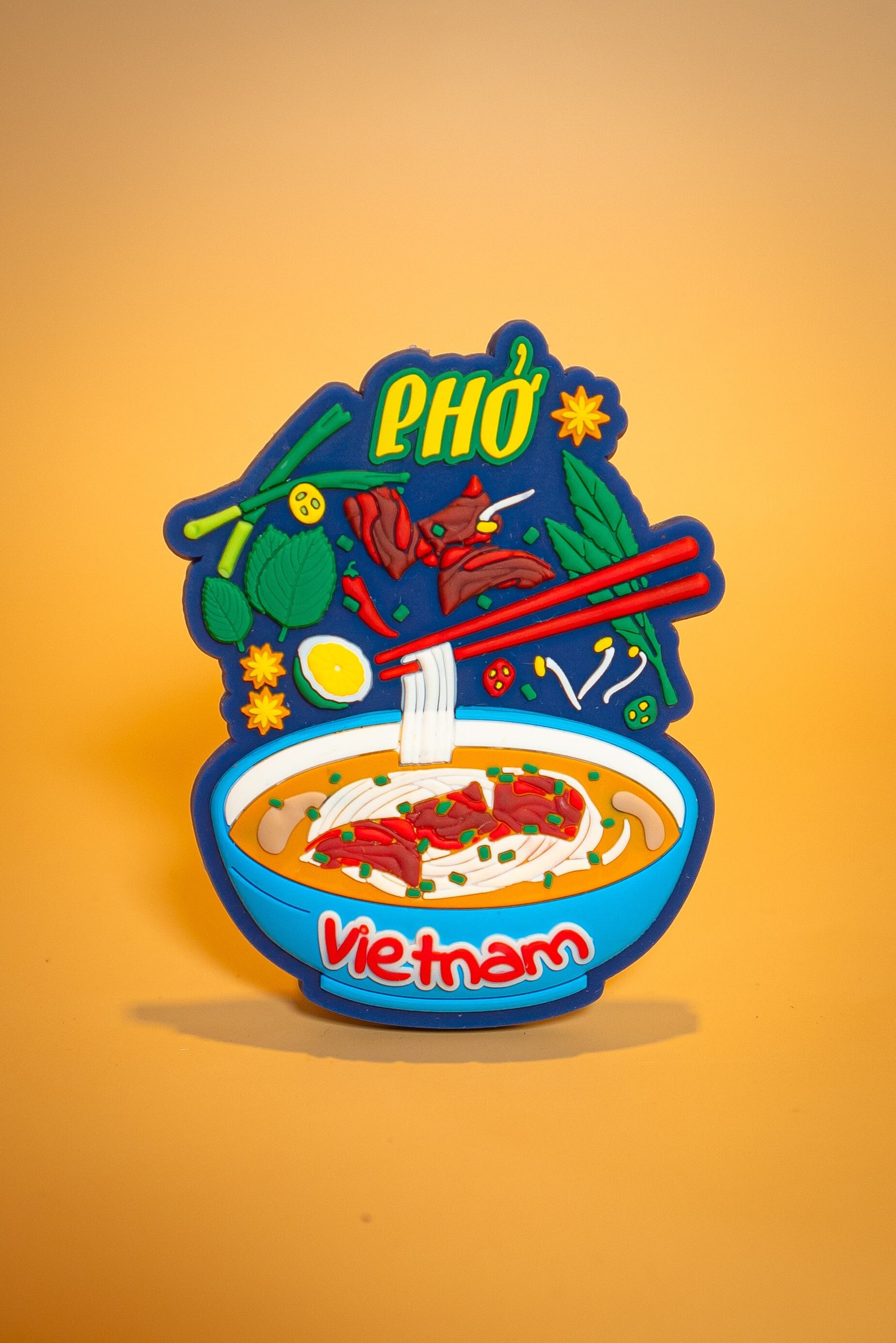 Colorful Pho Soup Wallbest PVC Magnet Vietnamese Noodles Pho Noodles ...