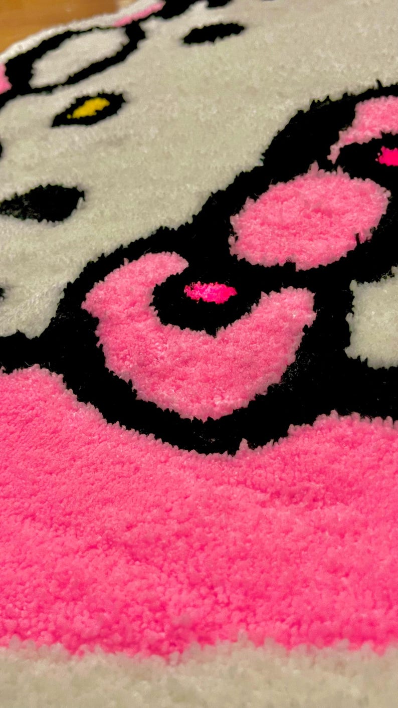 Hello Kitty Custom Tufted Rug for Minimalist Hypebeast Bedroom Decor ...