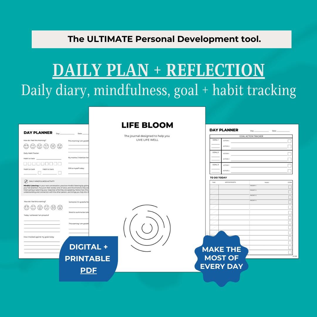 Daily Diary/journal/planner | 90 Day Cycle | 330 Page | Daily Tasks ...