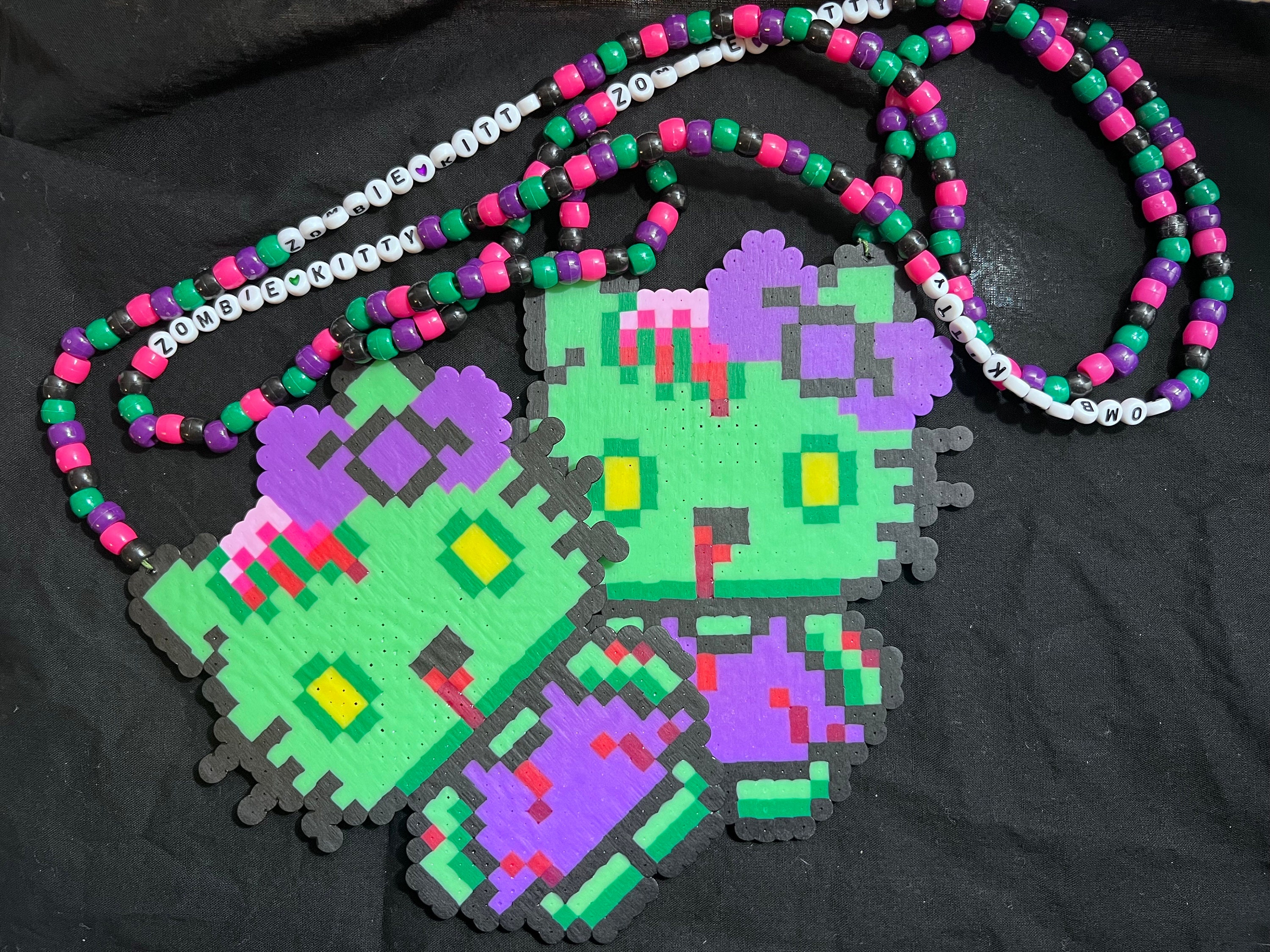 Zombie Hello Kitty Perler
