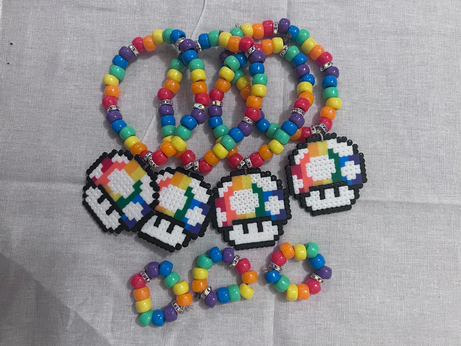 Mario Themed Kandi Perlers - Etsy