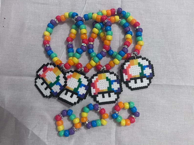 Mario Themed Kandi Perlers - Etsy