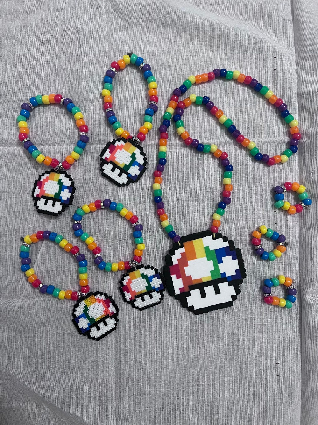 Mario Themed Kandi Perlers - Etsy