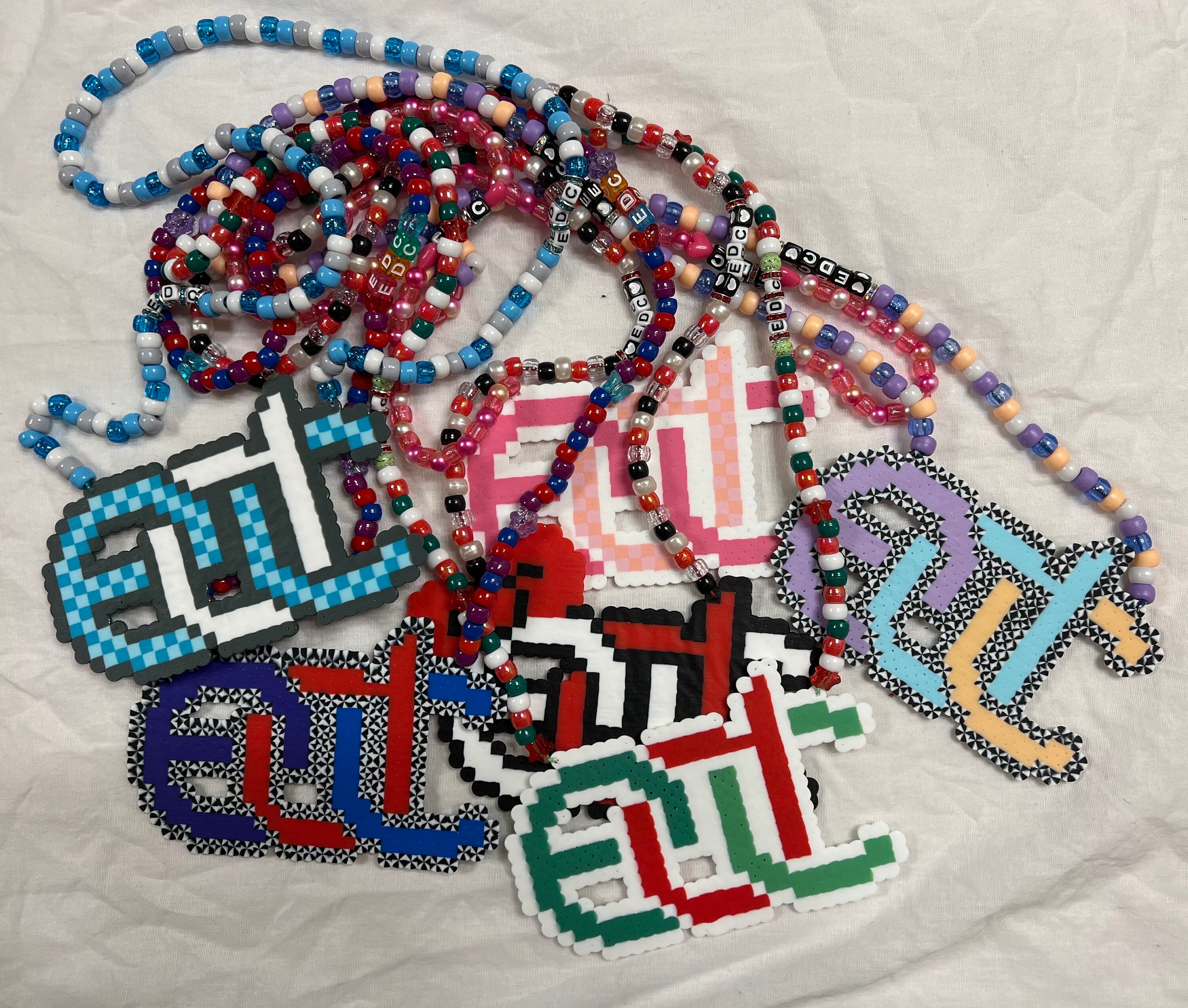 EDC Perler Kandi Necklace Etsy
