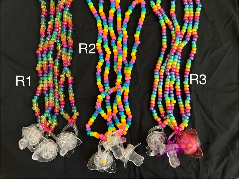 Soft Kandi Pacifier Kandi Necklace - Etsy