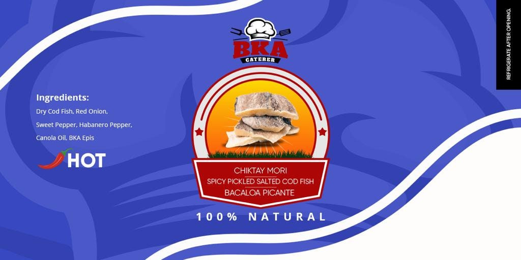 BKA Chiktay Moru Pickled Salted Cod Fish Haïtian Appetizer 16 Oz - Etsy