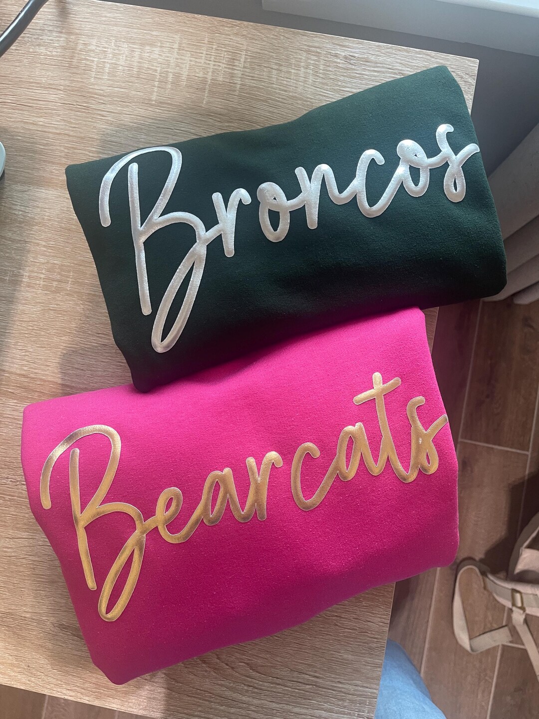 Custom Personalized 3D Puff Print Sweatshirt Pullover Gift, Spirit Wear ...