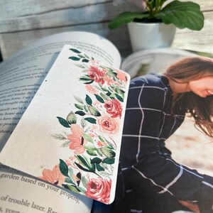 Plantable Floral Bookmarks | Wildflower Seed Paper Eco-friendly Grow ...