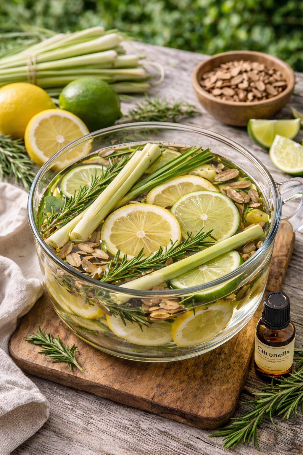 Citronella Citrus Simmer Pot – Lemon Lime With Lemongrass & Rosemary ...