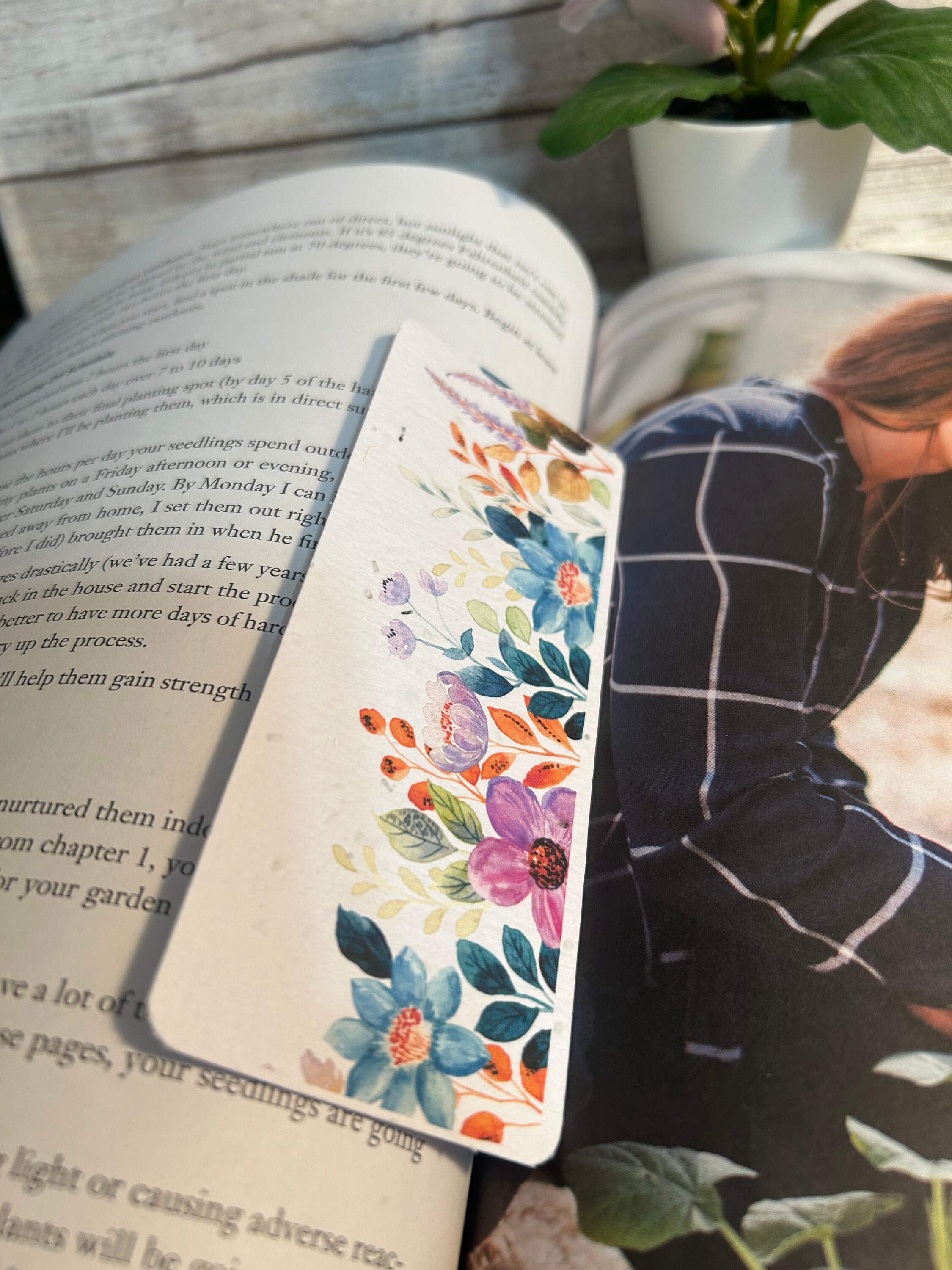 Plantable Floral Bookmarks | Wildflower Seed Paper Eco-friendly Grow ...