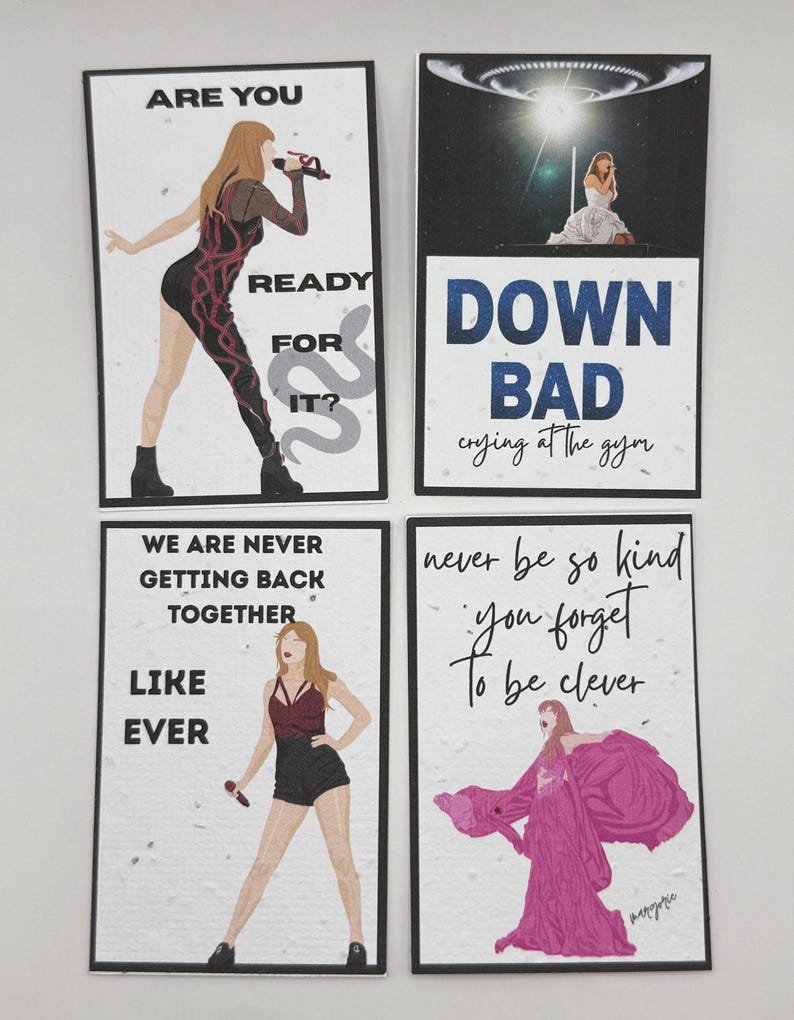 Plantable Taylor Eras Tour Valentines | Music Swift Eras Themed ...