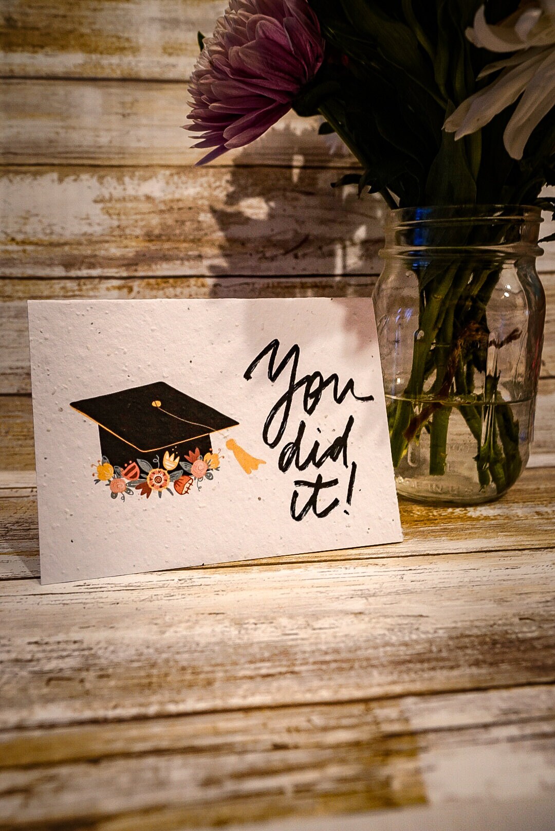 Plantable Graduation Card | Wildflower Seed Paper Congratulations - Etsy