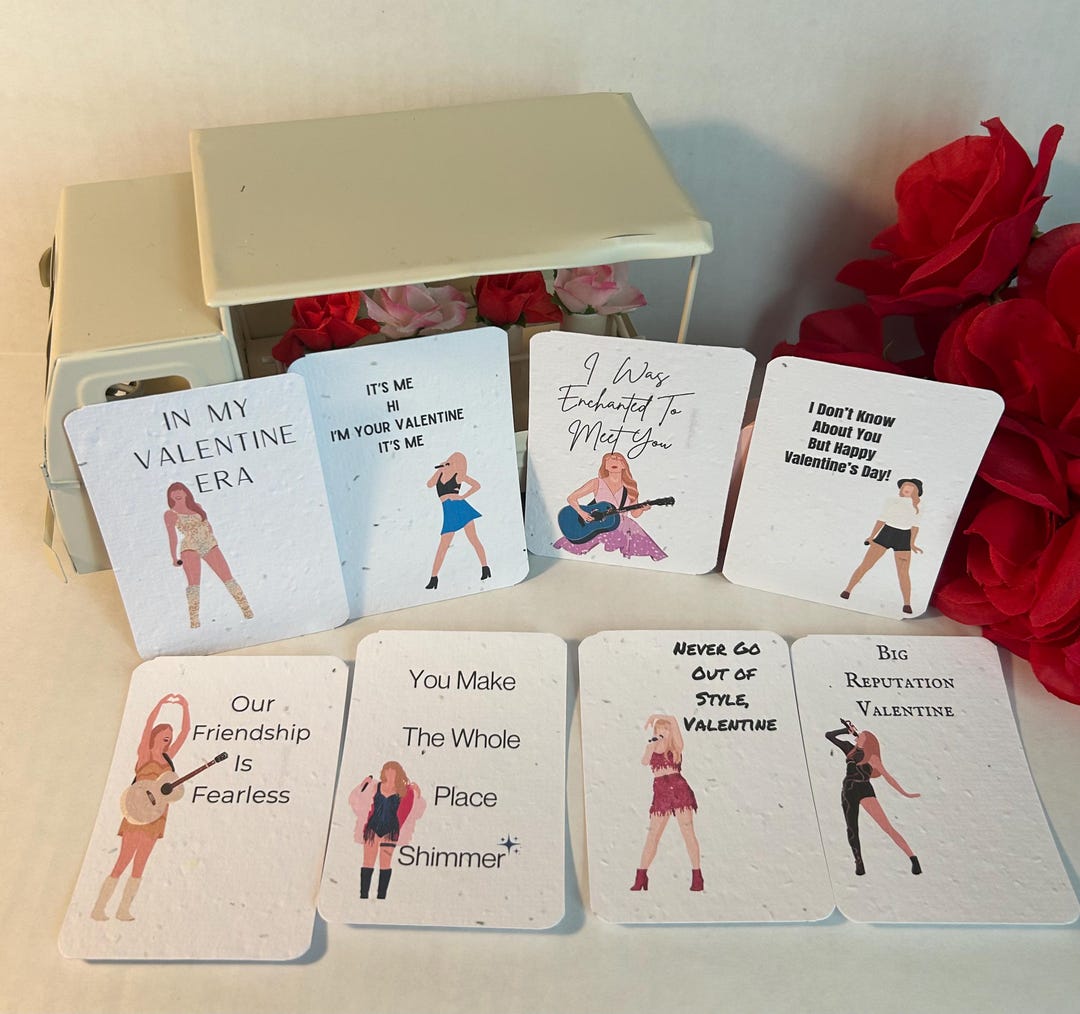 Taylor Themed Swiftie Eras Valentines | Music Swift Eras Themed ...
