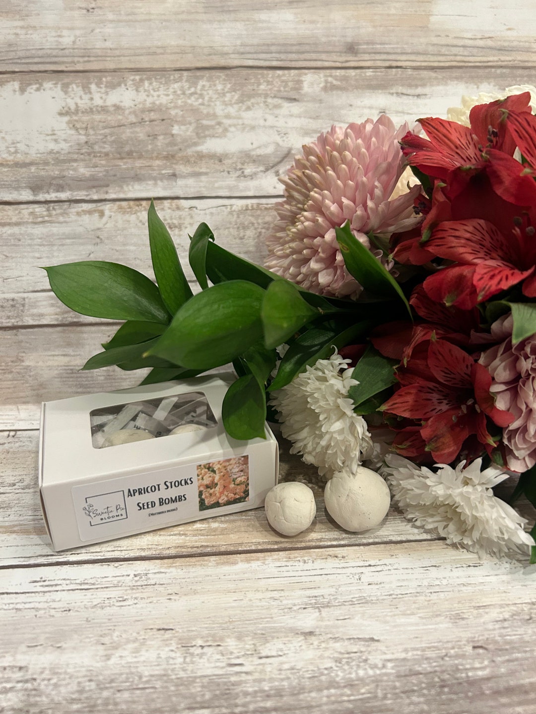 Apricot Stock Seed Bombs Clay Seed Ball Just Toss Them Out Spring ...