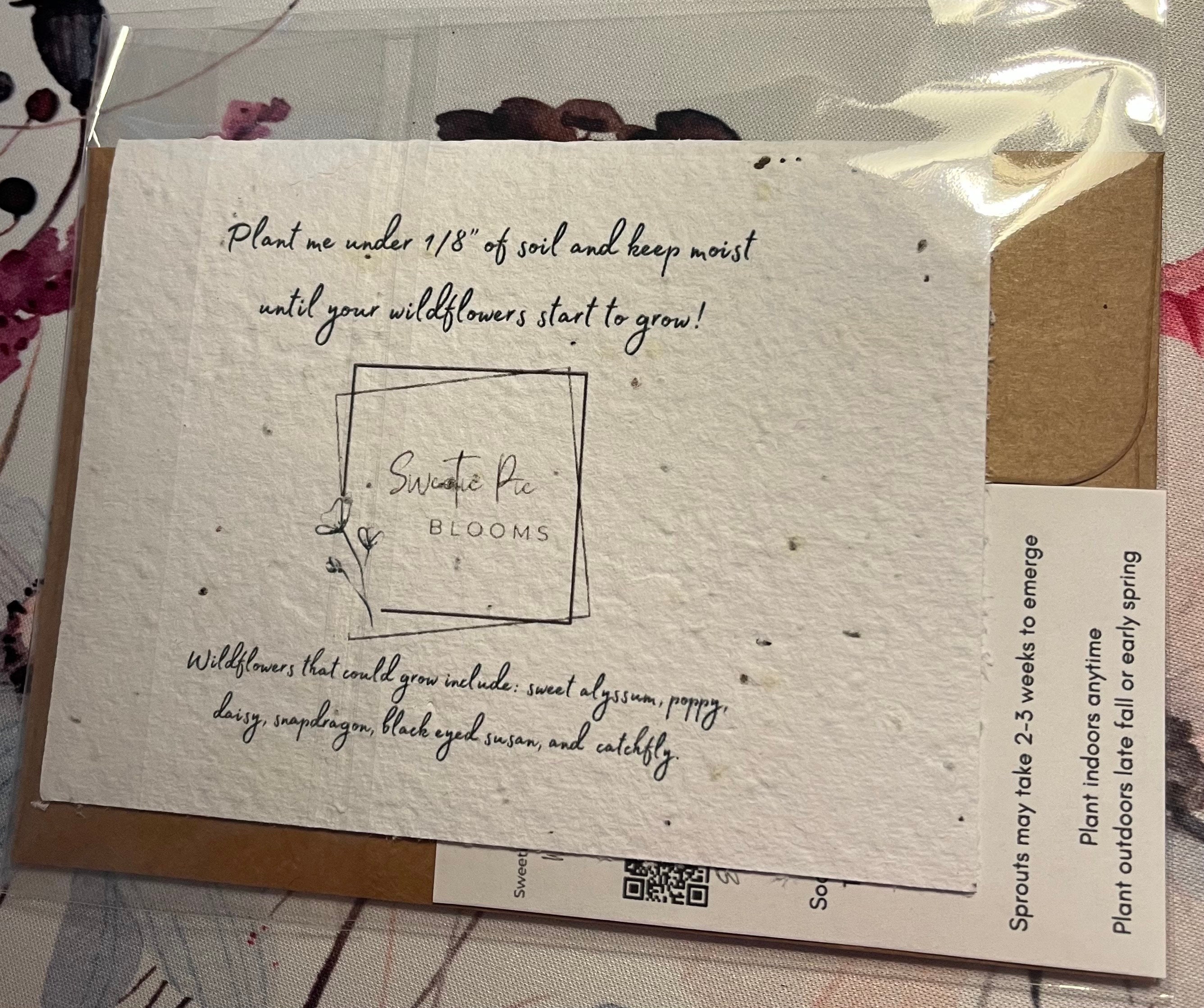 Plantable Just Married Congratulations Themed Card That Will Grow ...