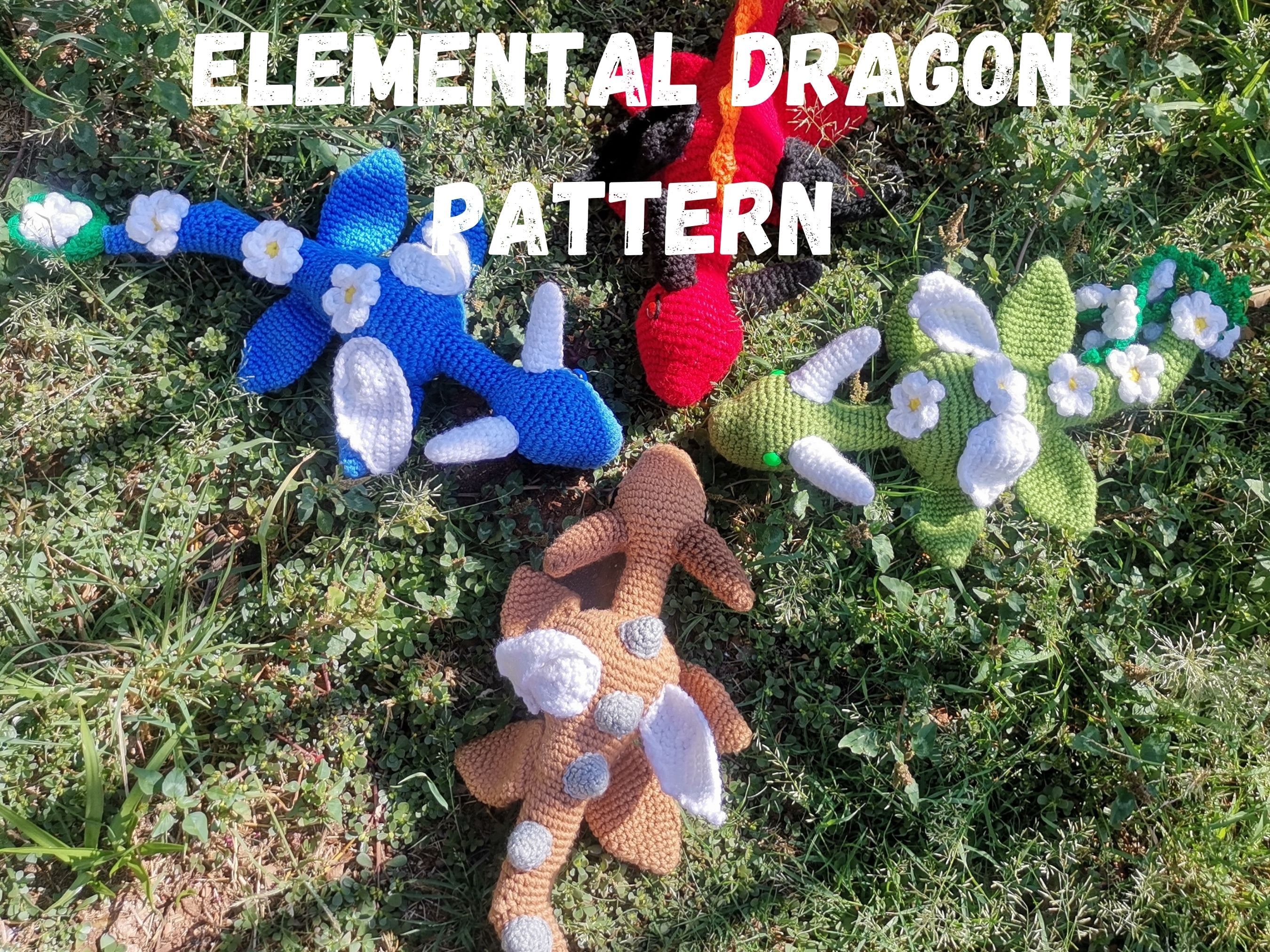 Dragon Crochet Elemental Pattern - Etsy