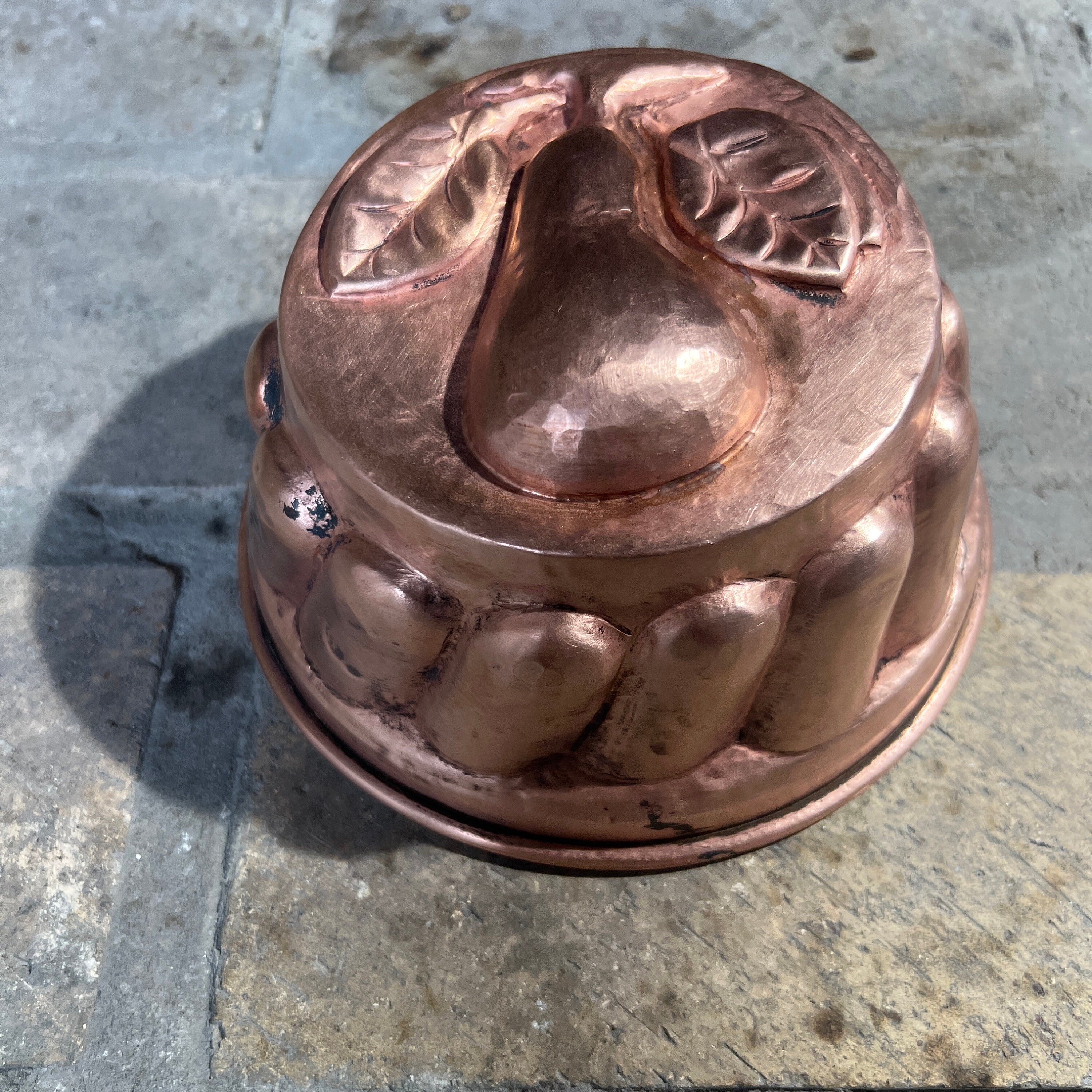 Antique 1920s French Copper Cake Jello Mold. Handmade Tinned - Etsy