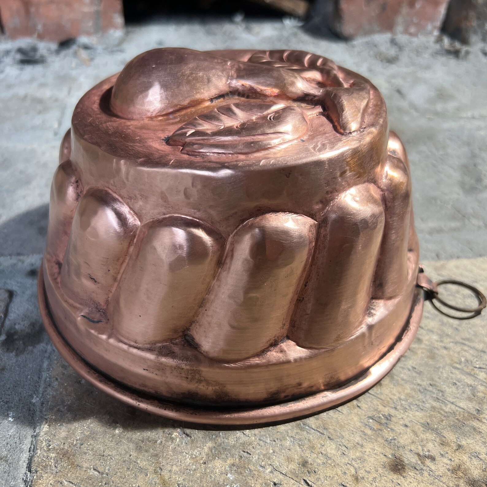 Antique 1920s French Copper Cake Jello Mold. Handmade Tinned - Etsy
