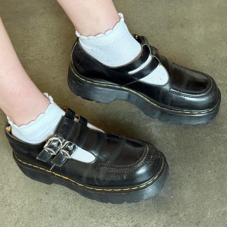 Vintage Doc Martens Mary Jane Platform Shoes - Etsy