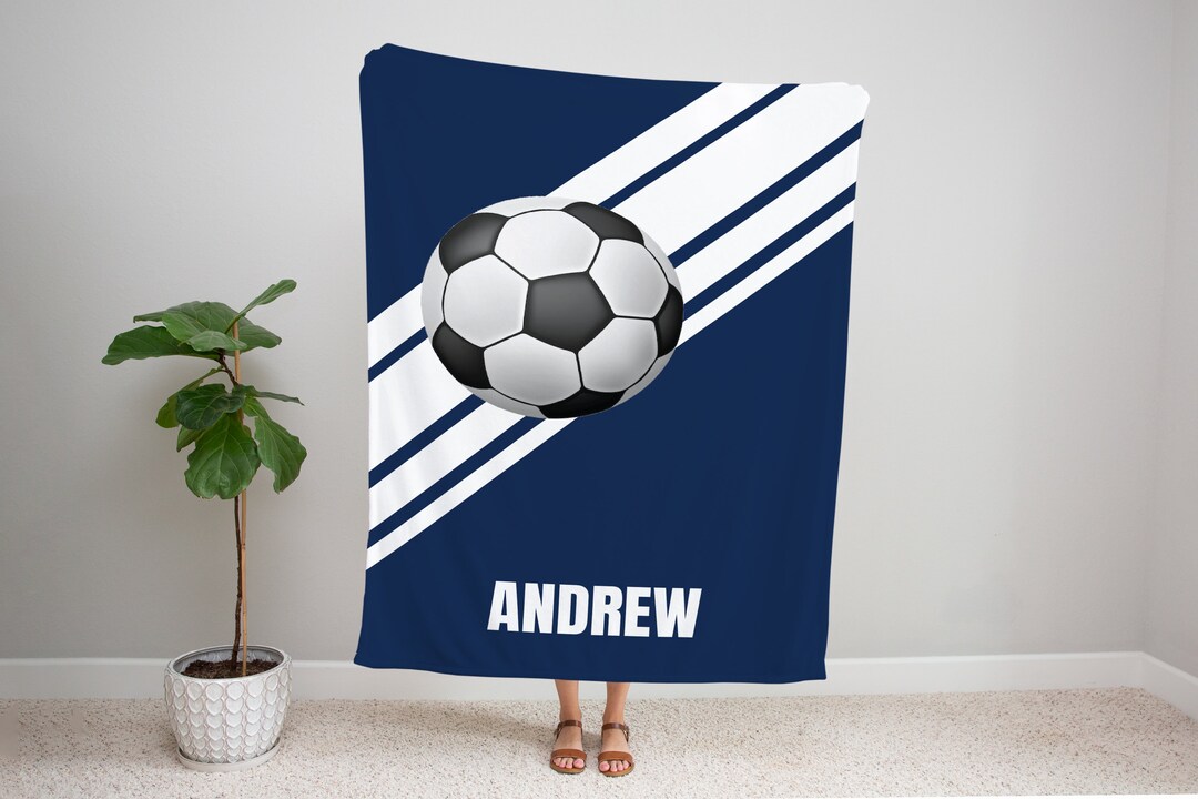 Personalized Soccer Blanket,custom Football Blankets,gift for Soccer ...