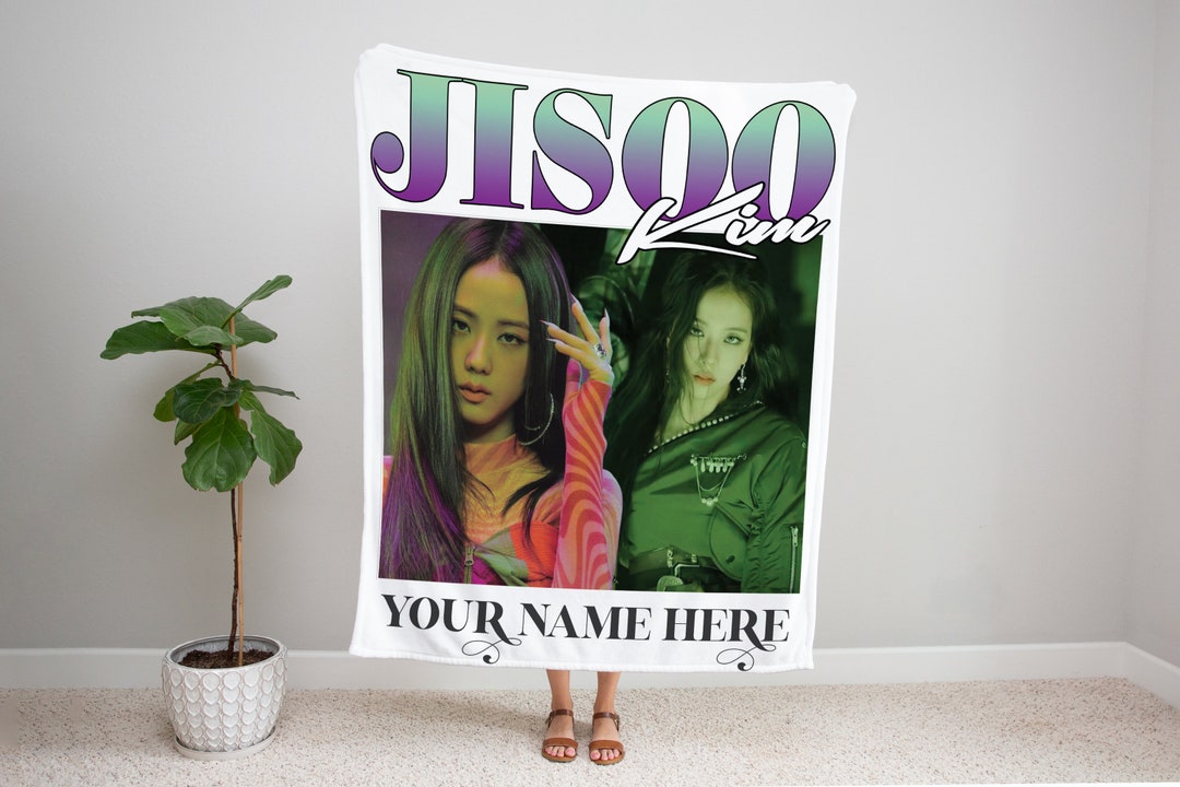 Jisoo Custom Photo Blanket, Jisoo Merch, Gift for BLACKPINK and Kpop ...