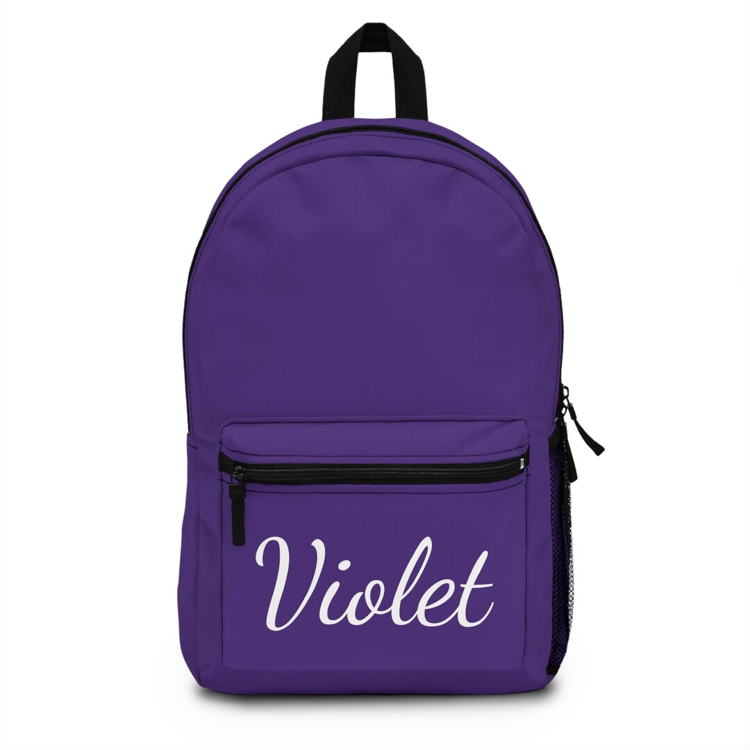 School Backpack Personalized,purple,back to School, Gym Bag, Work Bag ...