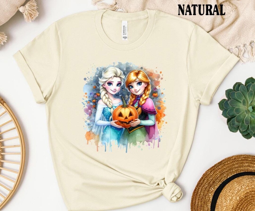 Elsa and Anna Halloween T-shirt Sweatshirt Hoodie, Frozen Halloween Gif ...