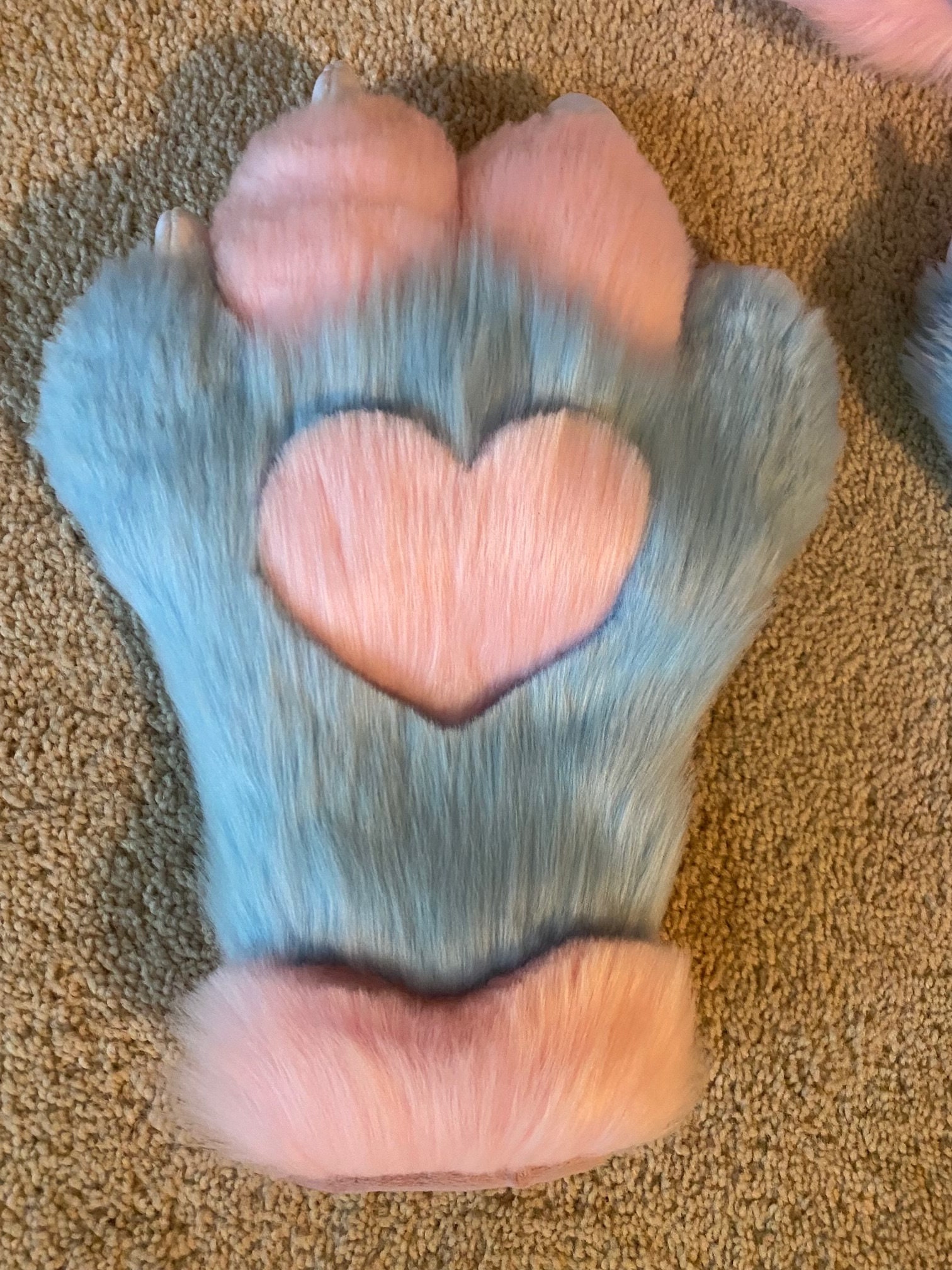 Furry Heart Fursuit Tail and Paws - Etsy