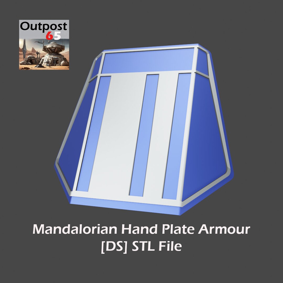 Mandalorian Hand Plate Armour DS 3D File STL, Printable Model - Etsy