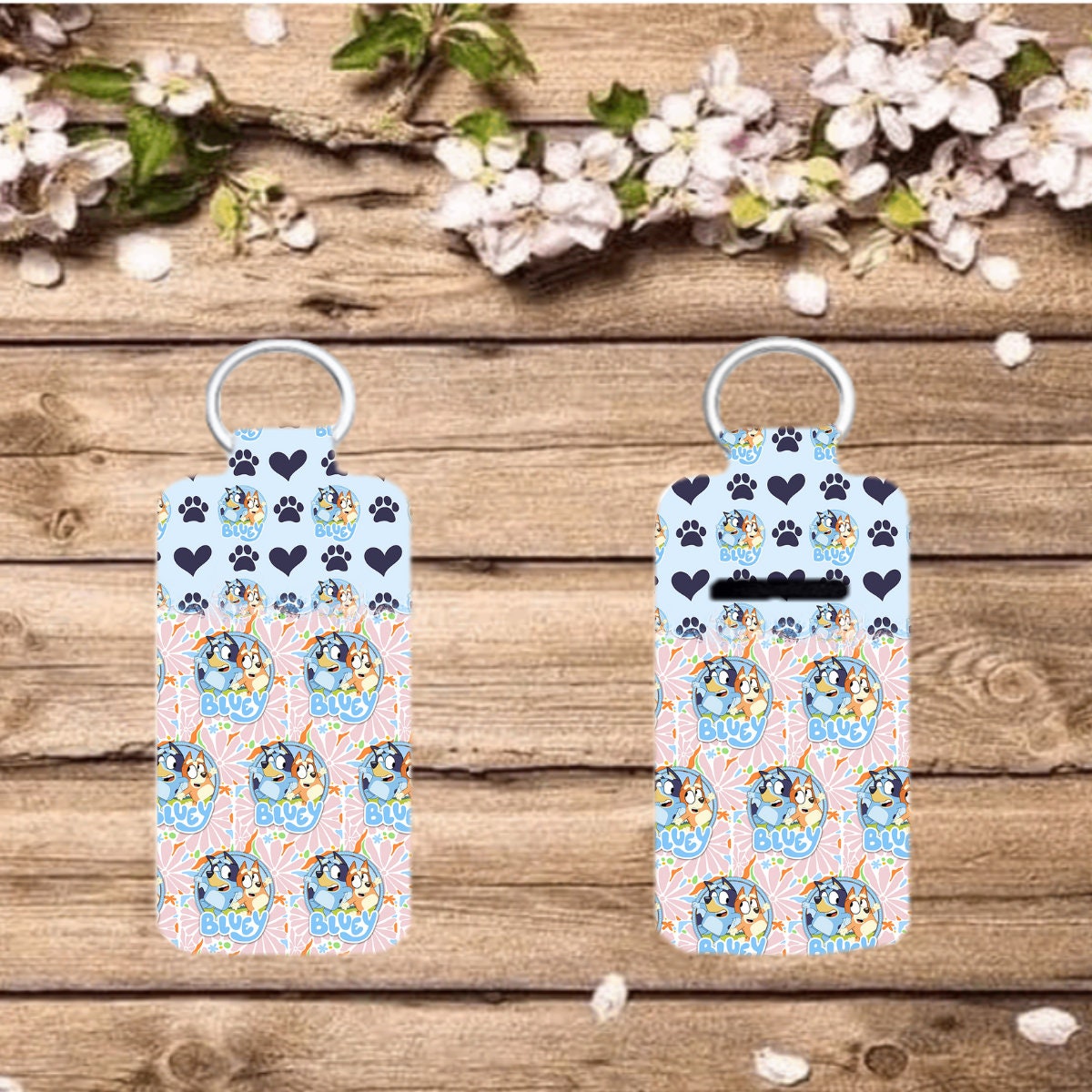 Bluey and Bingo Chapstick/lipstick Holder Keychain for Your Keychain ...