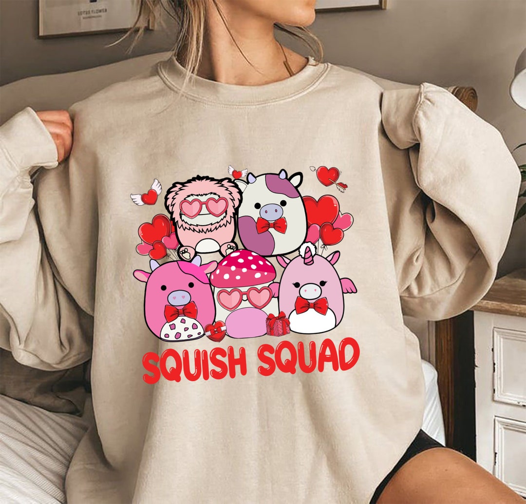 Happy Valentine Squish Squad Png Cute Squishmallow Girl - Etsy