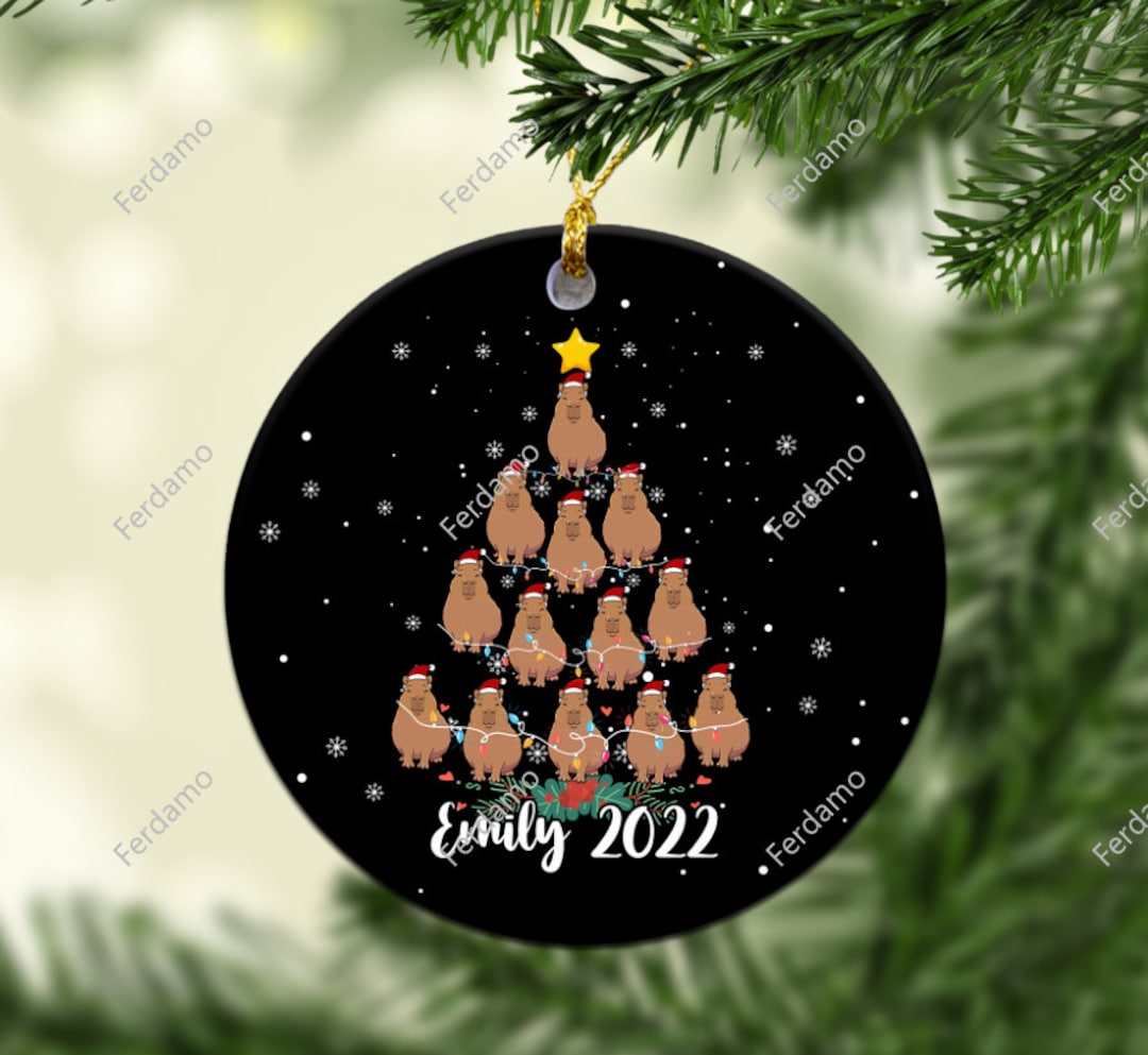 Capybara Christmas Tree Ornament Capybara Ornament Christmas - Etsy